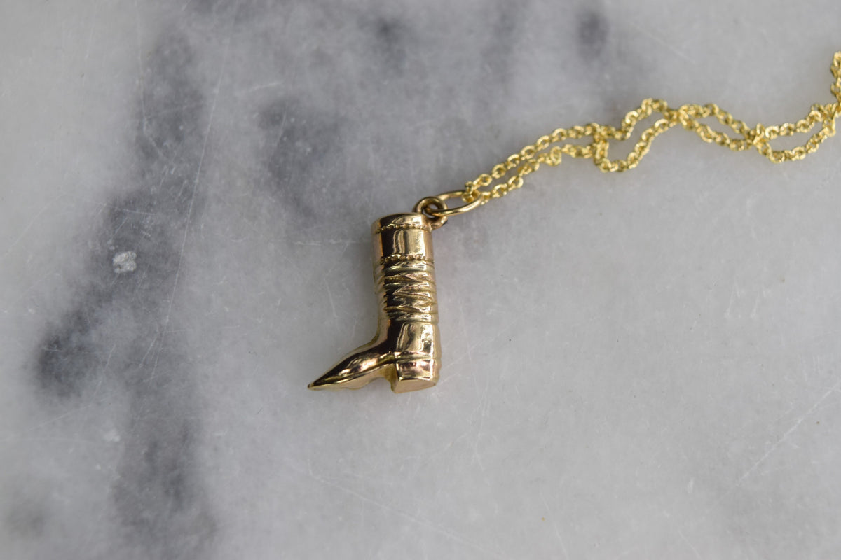 Antique Victorian 14k Gold Boot Charm – LUXXOR Vintage